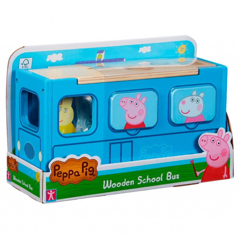 Peppa Prase Drveni autobus umetaljka