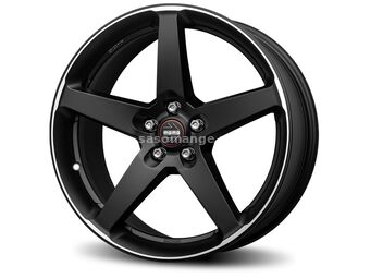 Alu Felna 20x8.5 5/112 ET38 79.6 MOMO Five Matt Black Polished