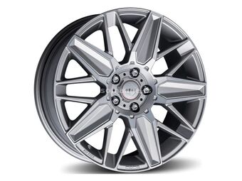 Alu Felna 18x8.0 5/112 ET35 79.6 MOMO Evoluzione Titan Silver Polished