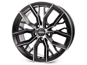 Alu Felna 18x8.0 5/110 ET40 65.1 MOMO Massimo Matt Black Polished