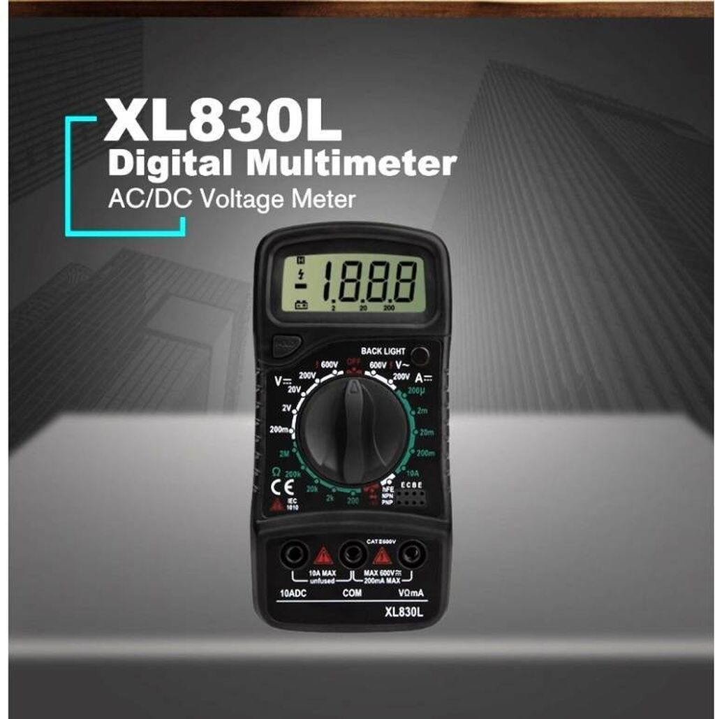 XL830L Digitalni multimetar sa zaslonom NOVO Precizno meri AC/DC