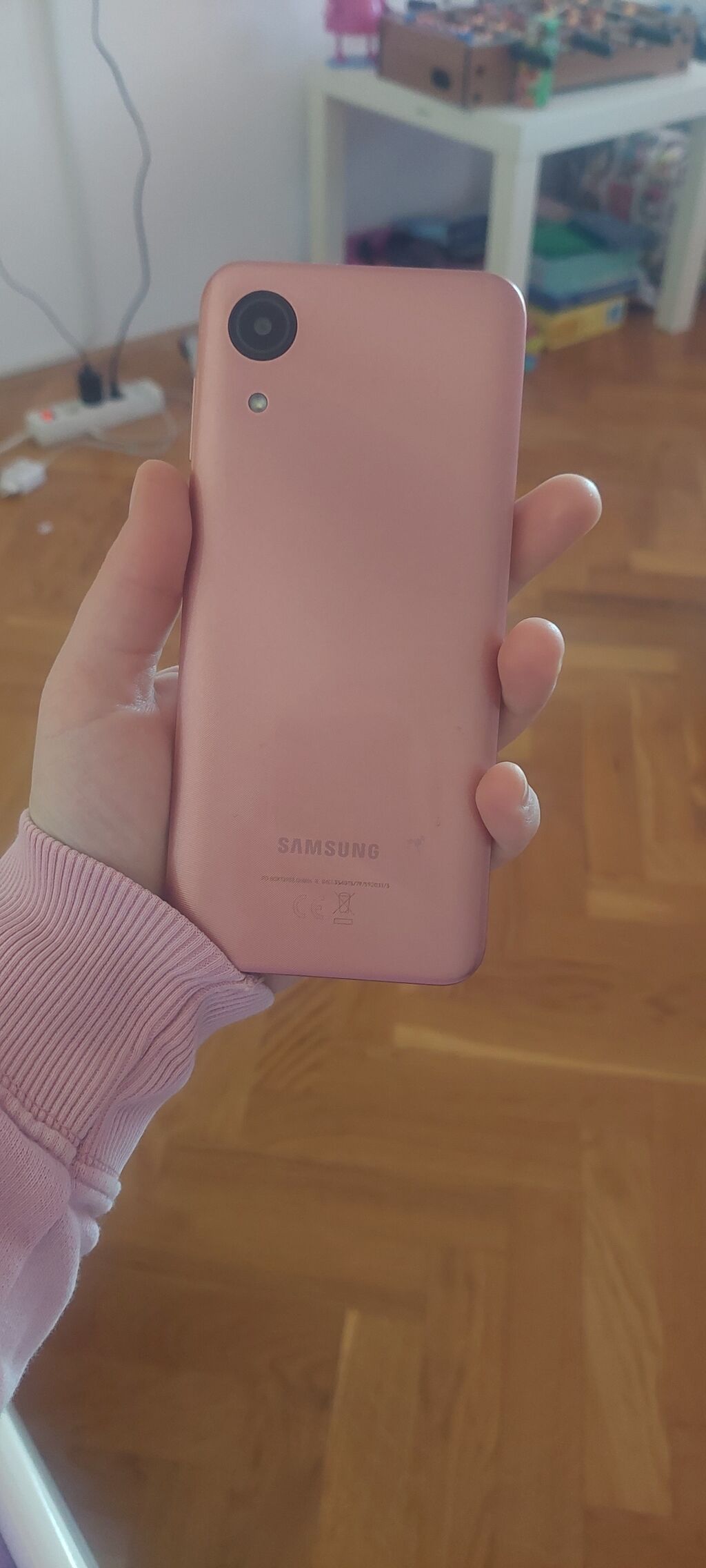 Samsung A02, 32 GB, bоја - Roze, Otisak prsta