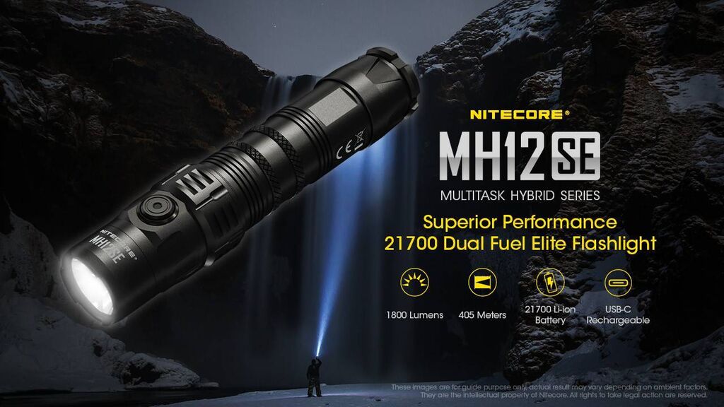 Baterijska lampa NITECORE MH12SE 1.800lm 405m Baterijska lampa MH12SE