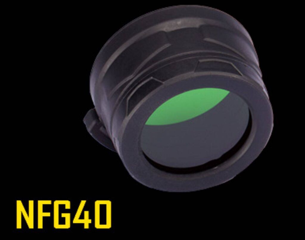 Zeleni filter za baterijske lampe NITECORE NFG40 FLASHLIGHT