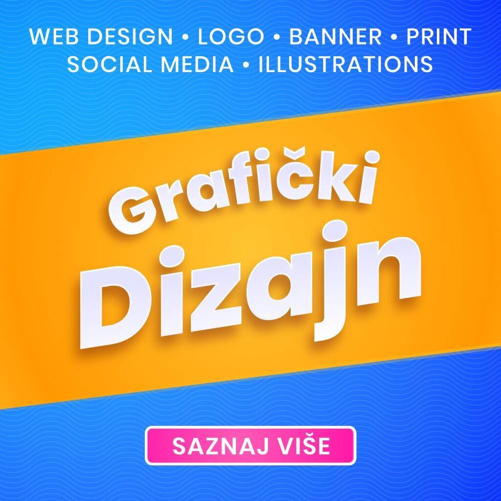 Sa fokusom na grafički i web dizajn, nudim širok spektar usluga kako