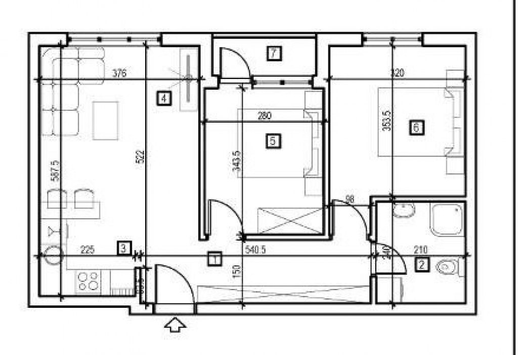 NOVI SAD - ADICE - 57. 16 m2