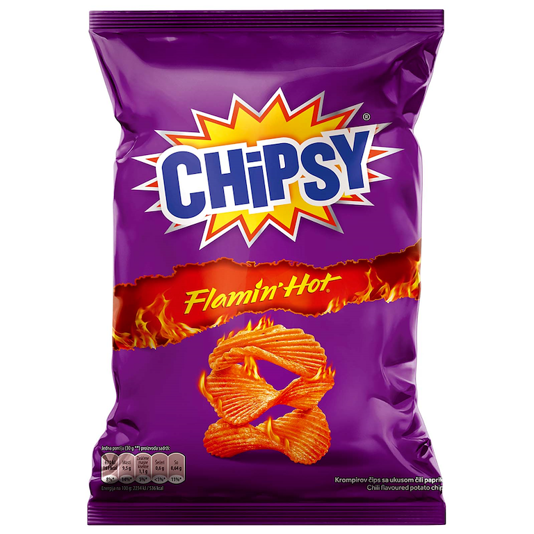 Cips rebrasti Flamin' Hot Chipsy 55g