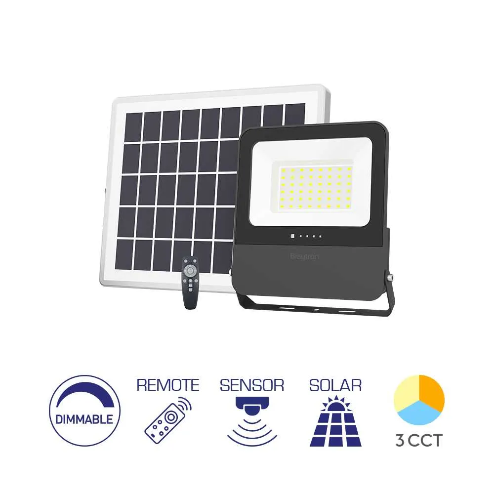 LED REFLEKTOR SOLAR PL 30W 3U1 DALJINSKI IP65 SOLARNI