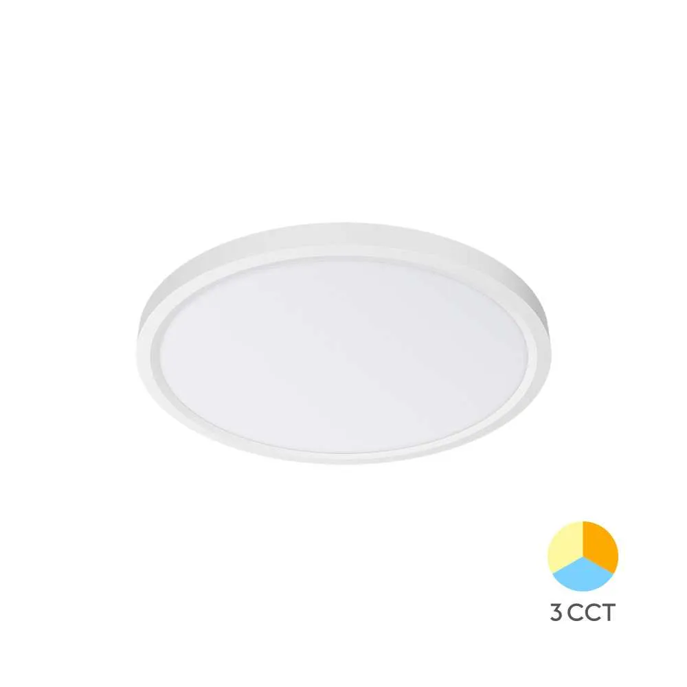 LED PLAFONJERA JADE R BELA KRUG 26W 3U1