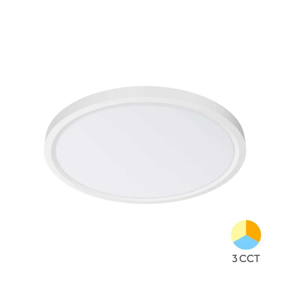 LED PLAFONJERA JADE R BELA KRUG 36W 3U1