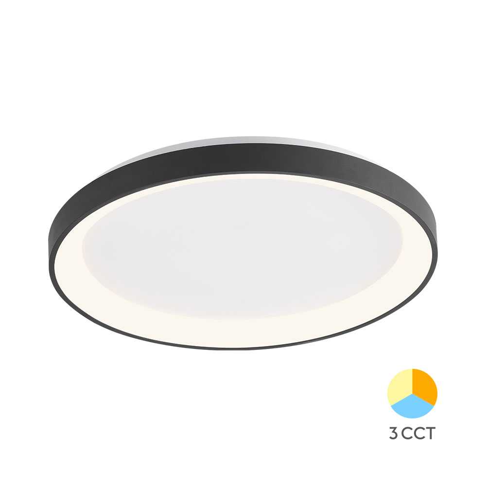 LED PLAFONJERA BELLA S SR OKRUGLA CRNA 36W 3U1 IP20