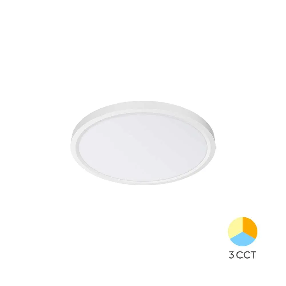 LED PLAFONJERA JADE R BELA KRUG 20W 3U1