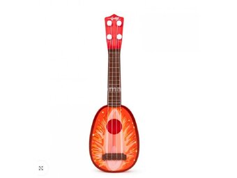 ECO TOYS Ukulele gitara za decu četiri žice jagoda