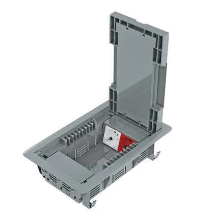 Kutija podna za module 146×250, 8 modula siva