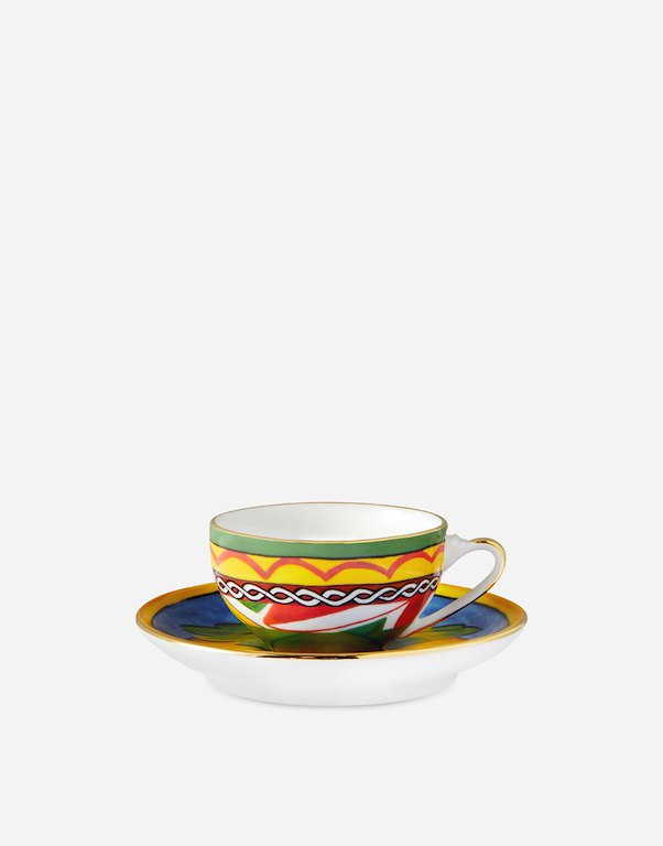 Dolce&Gabbana’s Carretto Siciliano Porcelain Espresso Set – Šolja sa tacnom