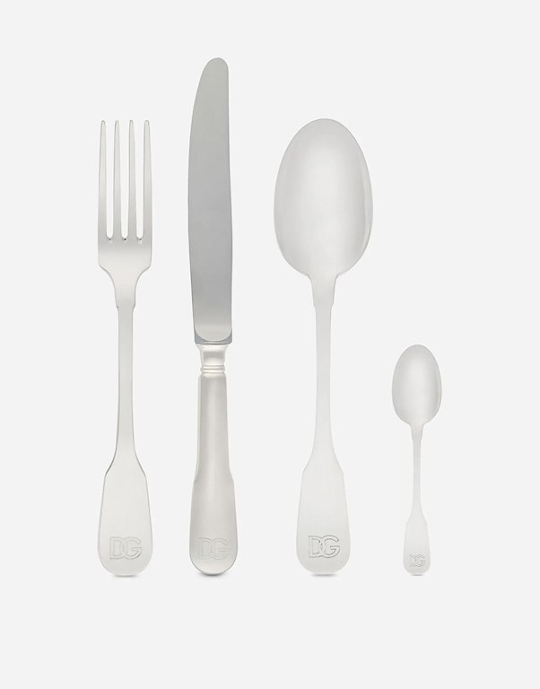 Dolce&Gabbana’s Logo 4-Piece German Silver Flatware Set – Pribor