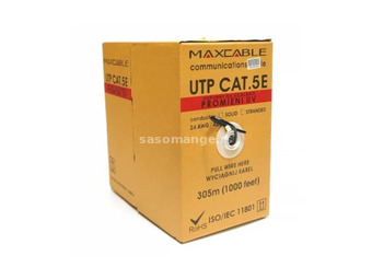 UTP Cable - Maxcable, cat. 5e, 305m, outdoor, CU otporan na UV zračenje