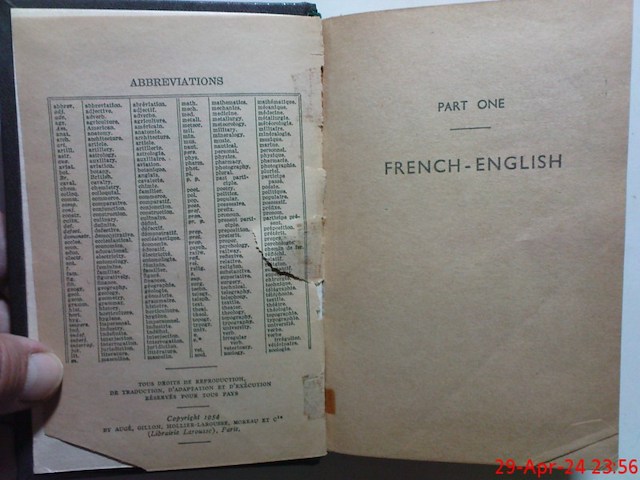 FRENCH  -  ENGLISH