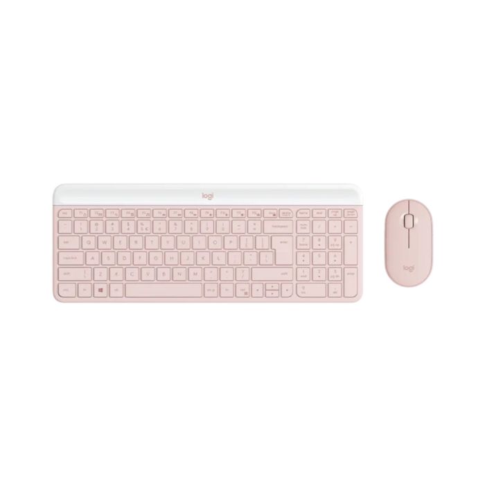 Tastatura + miš Logitech MK470 Wireless Slim US Pink
