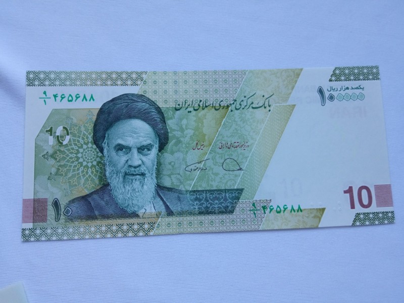 Iran 100.000 rials,2021 god.UNC