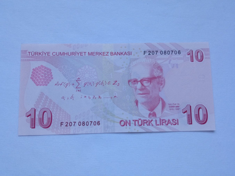 Turska 10 lira,2009 god.UNC