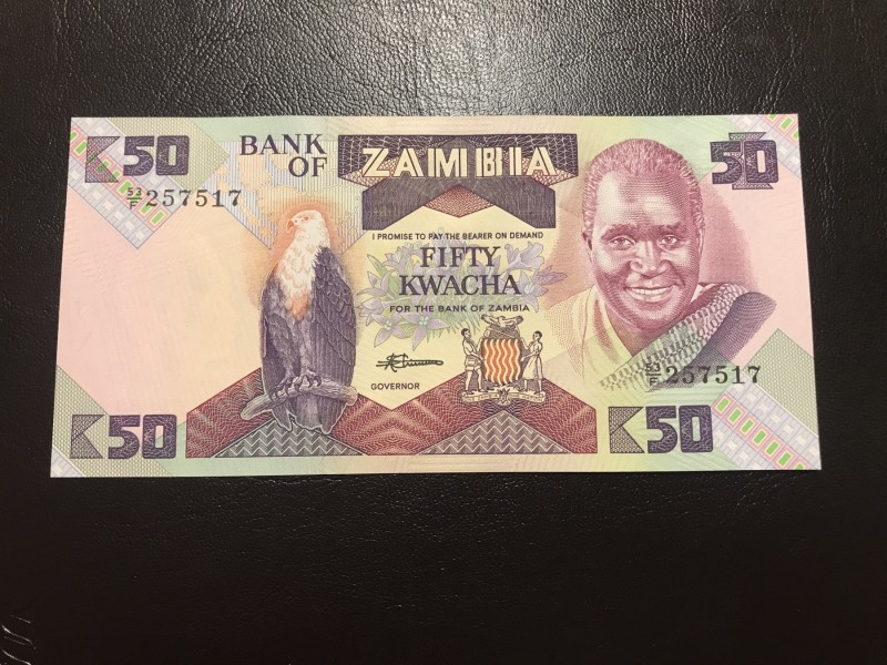 ZAMBIA 50 KWACHA. UNC.