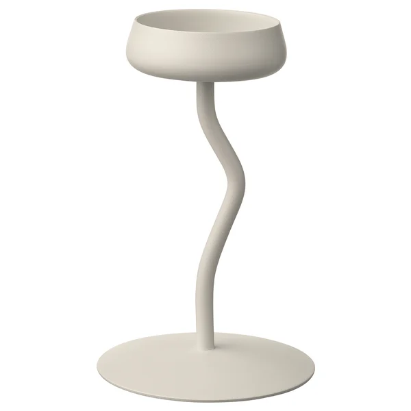 SILVERPÄRON Držač top sveće, bela, 20 cm