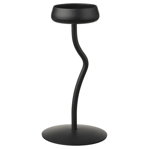 SILVERPÄRON Držač top sveće, crna, 24 cm