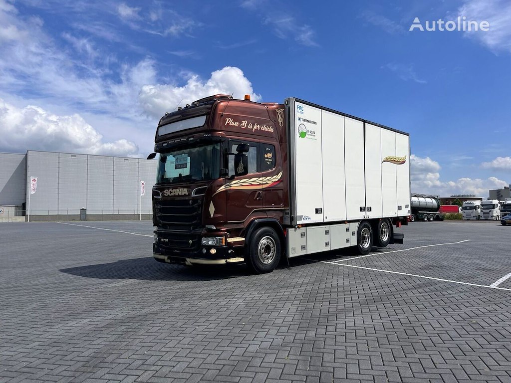 Scania R730 6X2 full air, retarder, Thermo king, NTM, Frigo,Side doors kamion hladnjača