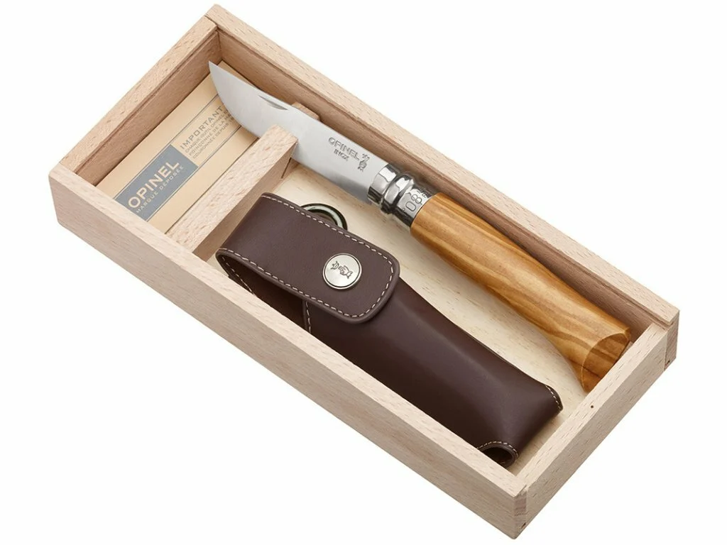 Noz Opinel 001004 Inox 8 Maslina i futrola