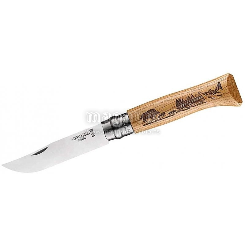 Noz Opinel 002331 Inox 8 gravirana divlja svinja