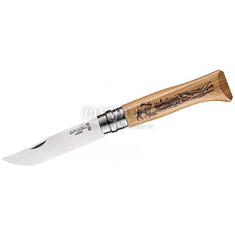 Noz Opinel 002332 Inox 8 graviran jelen