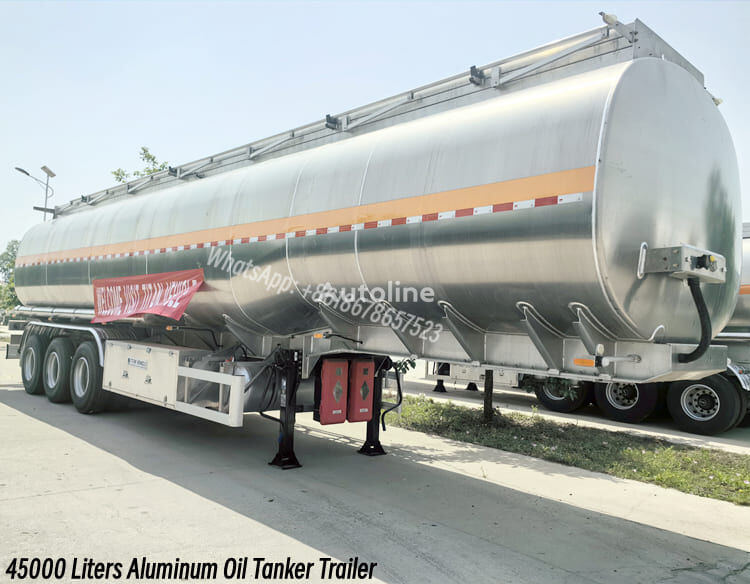 Nova 45000 Liters Aluminum Oil Tanker Trailer Price in Angola poluprikolica autocisterna