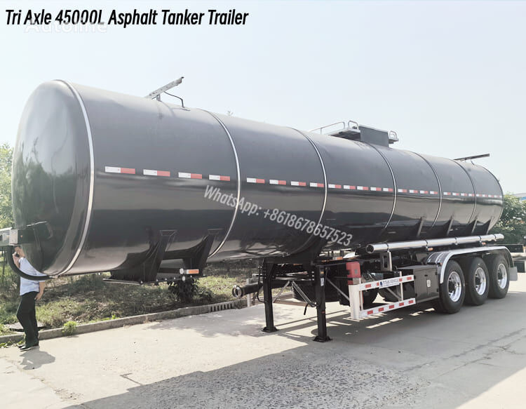 Nova Tri Axle 45000L Asphalt Tanker Trailer for Sale in Guyana poluprikolica autocisterna