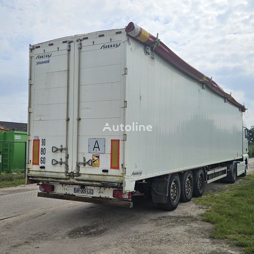 Serrus S3422AK14 Walking Floor 42t GVW 35.200 kg loading capacity poluprikolica sa pokretnim podom