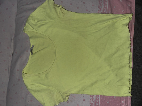 Krop top neon zuta majica