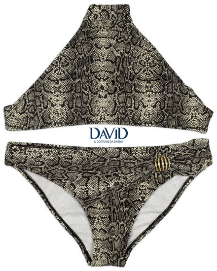 DAVID kupaći donji deo snake print (40)