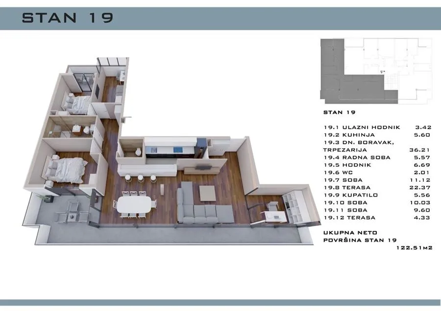 Prodaja, četvorosoban stan, 122m2, Cvetkova Pijaca, Zvezdara, Beograd