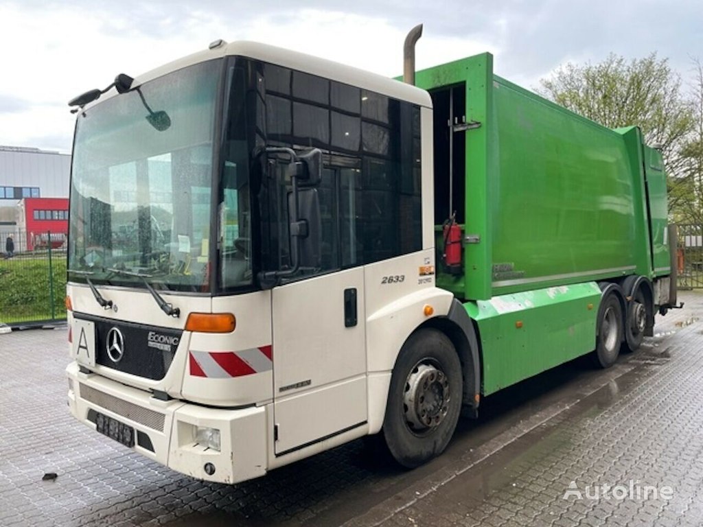 Mercedes-Benz 2633 6x2 EEV Econic Faun Powerpress II 524 kamion za smeće