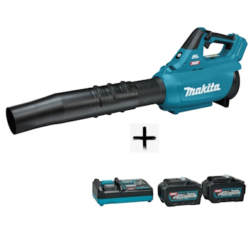 Makita akumulatorska duvalica XGT 40V UB001GZ + starter set XGT (2 x 5Ah BL4050F + brzi punjač DC40RA) 1911V6-0