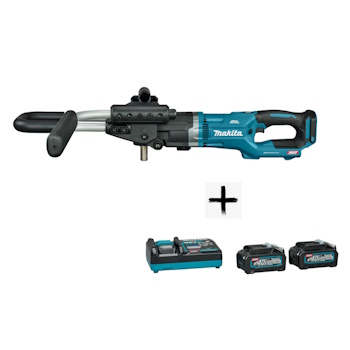 Makita akumulatorski bušač za zemlju 40V DG002GZ + starter set XGT (2 x 4Ah BL4040 + brzi punjač DC40RA) 191L77-9