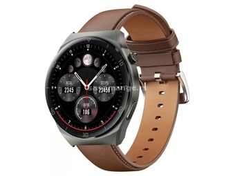 AUKEY SW 2U Smartwatch 2 Ultra black case brown leather