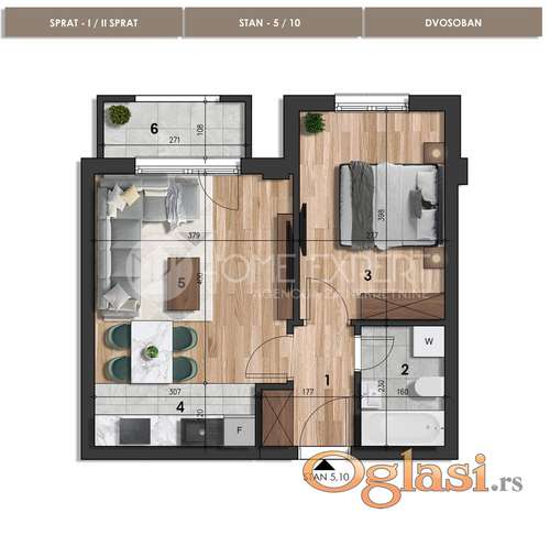 NOVI SAD - TELEP - 39.00 m2