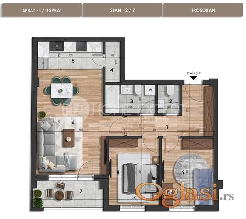 NOVI SAD - TELEP - 69.00 m2