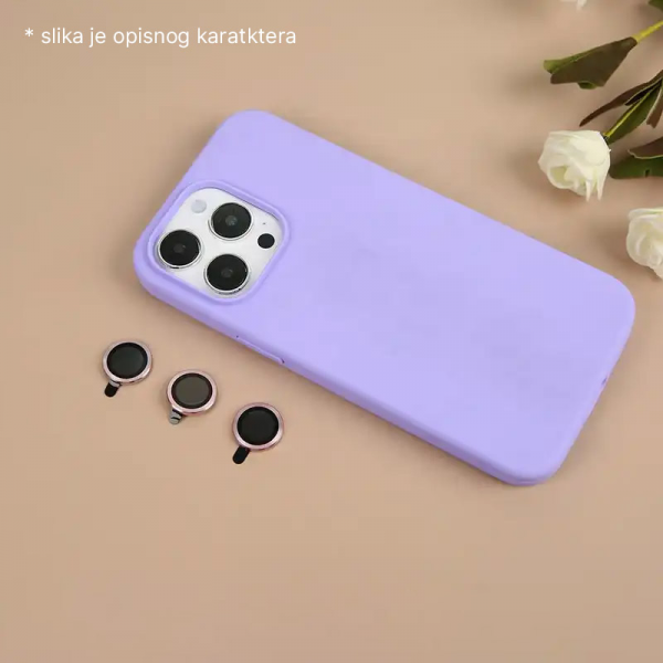 Futrola za mobilni telefon Maska Magnetic Lens za iPhone 15 svetlo ljubicasta