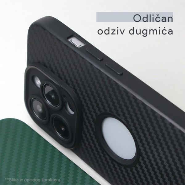 Futrola za mobilni telefon Maska Carbon Prop za Xiaomi Redmi Note 13 4G (EU) zelena