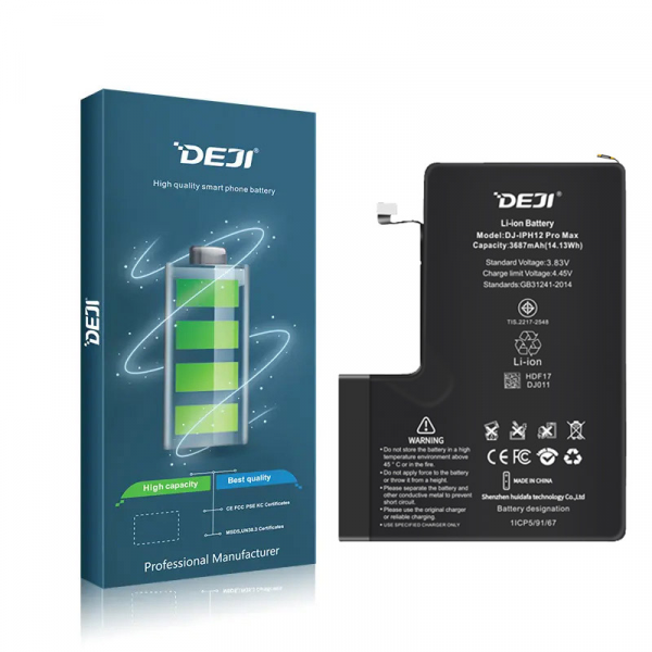 Baterija DEJI (Cracked) za iPhone 12 Pro Max (3687 mAh)