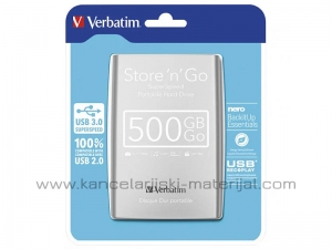 VERBATIM eksterni hard disk 500GB USB 3.0 (53021)