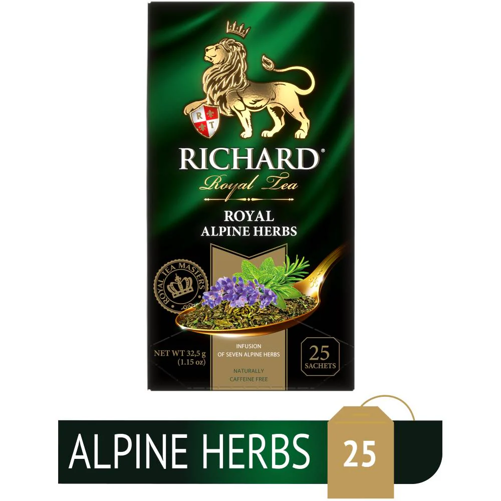 RICHARD Royal Alpine Herbs – Čaj od alpskih biljaka, 25 kesica