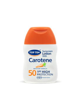 TOP TEN SUNSCREEN LOTION WITH CAROTENE SPF 50 -POCKET